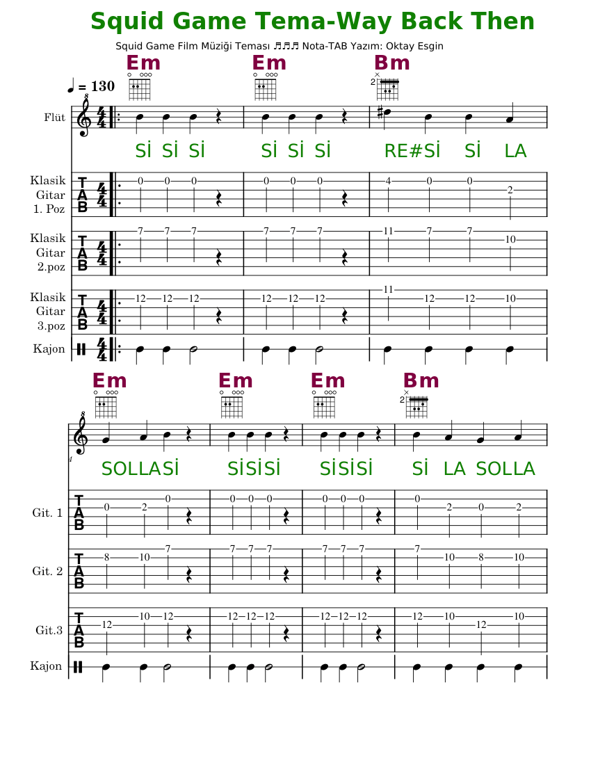 Squid Game - Way Back Then – Jung Jaeil - piano tutorial