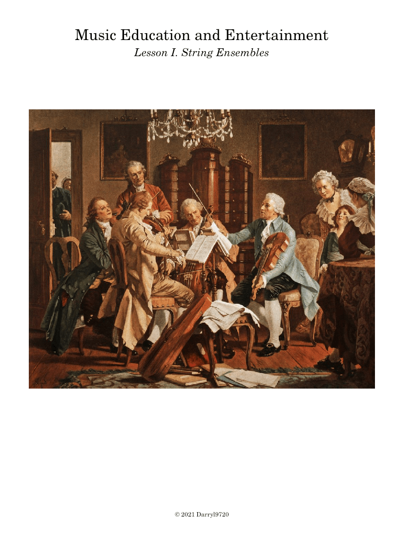 Strings Ensembles Sheet music for Strings group (Mixed Quartet) | Musescore.com