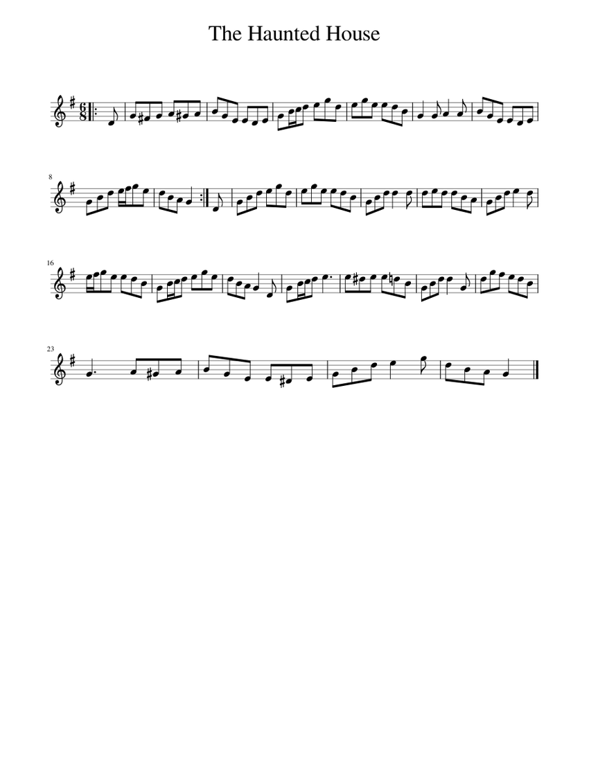 The Haunted House Sheet music for Piano (Solo) Easy | Musescore.com