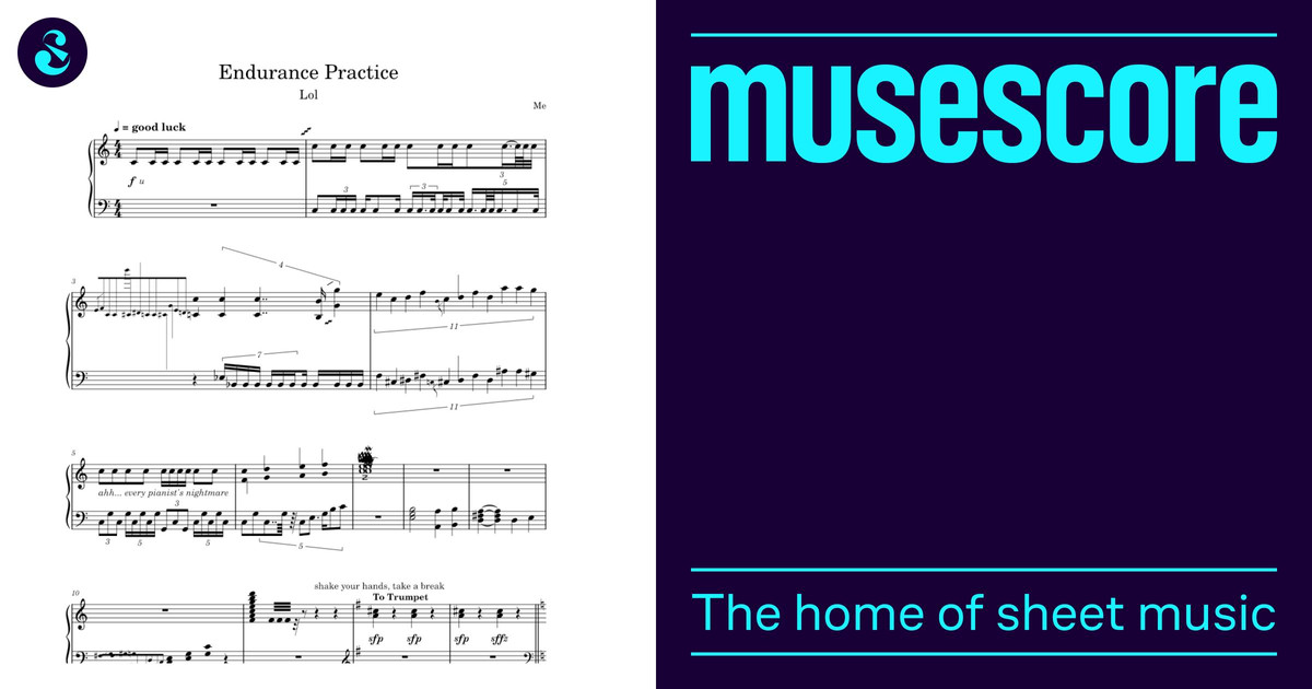 Endurance Practice – weleee Sheet music for Piano (Solo) | Musescore.com