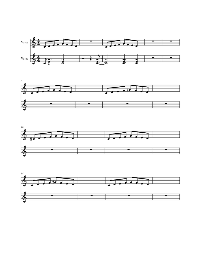 Practice exercise Sheet music for Vocals (Solo) | Musescore.com