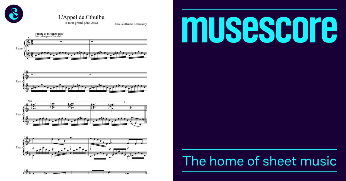 The Call of Cthulhu Sheet Music for Piano (Solo) | MuseScore.com