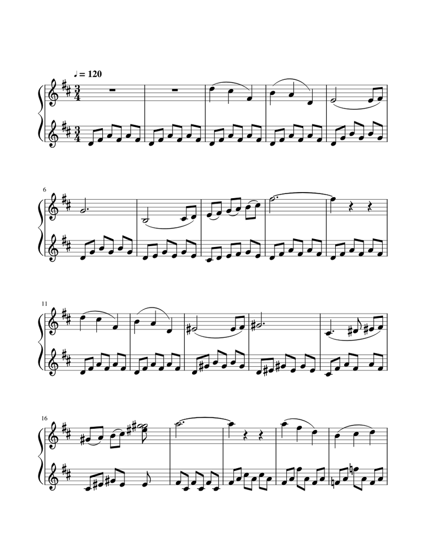 The Swan Sheet music for Piano (Solo) | Musescore.com