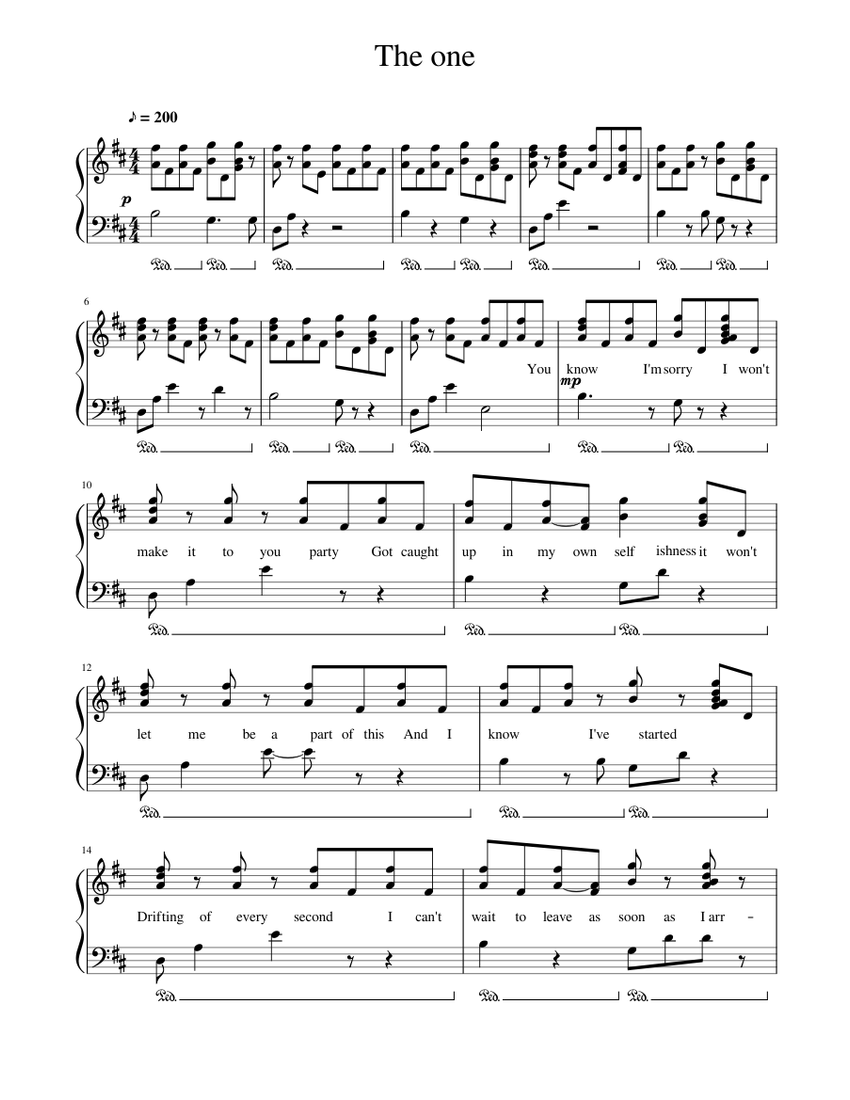 The one - piano tutorial