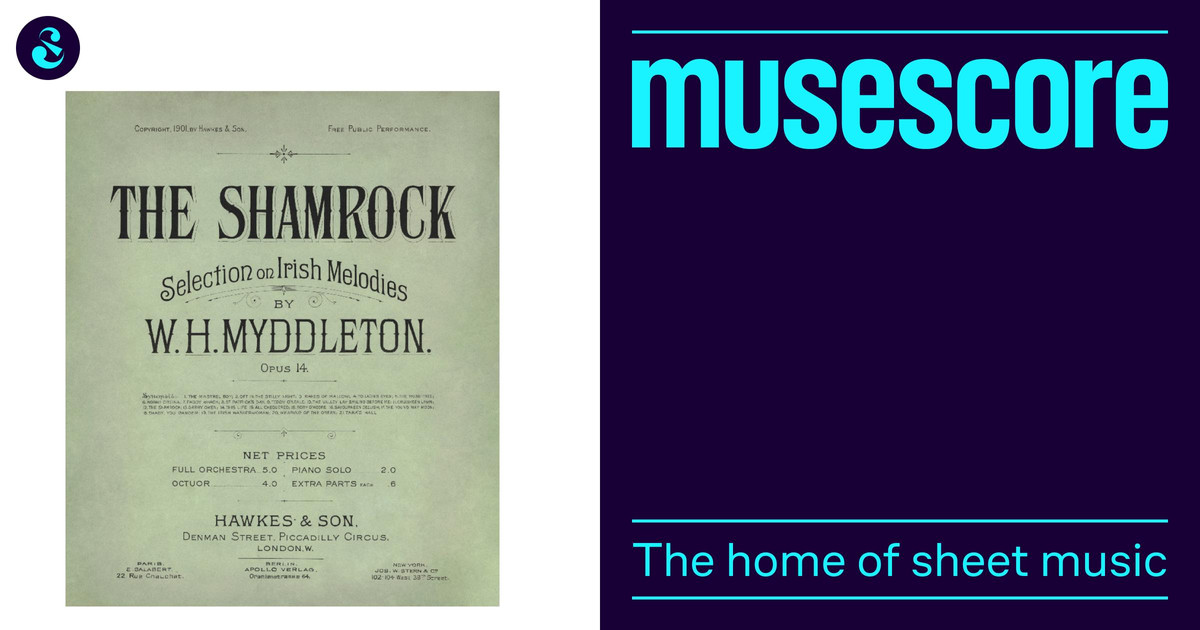 The Shamrock, Op. 14 – W. H. Myddleton (1901) Sheet Music for Piano ...