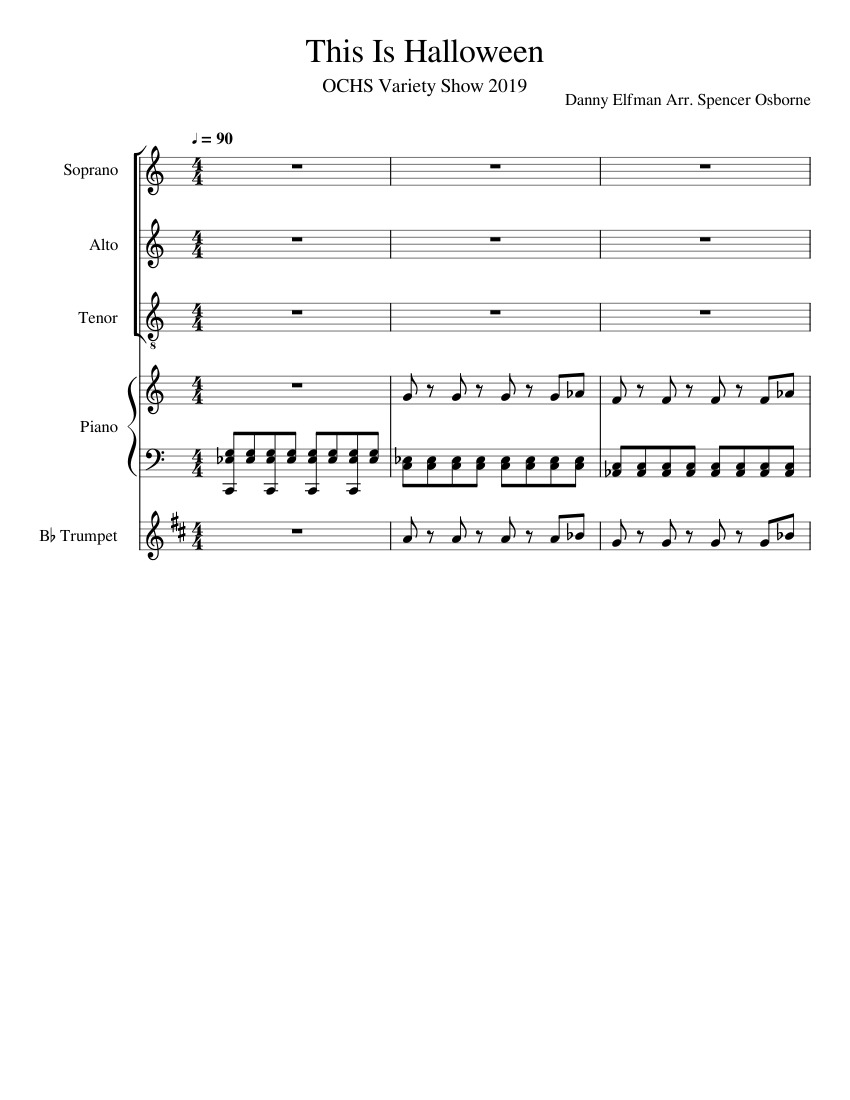 This_Is_Halloween Sheet music for Piano, Soprano, Alto, Tenor & more ...