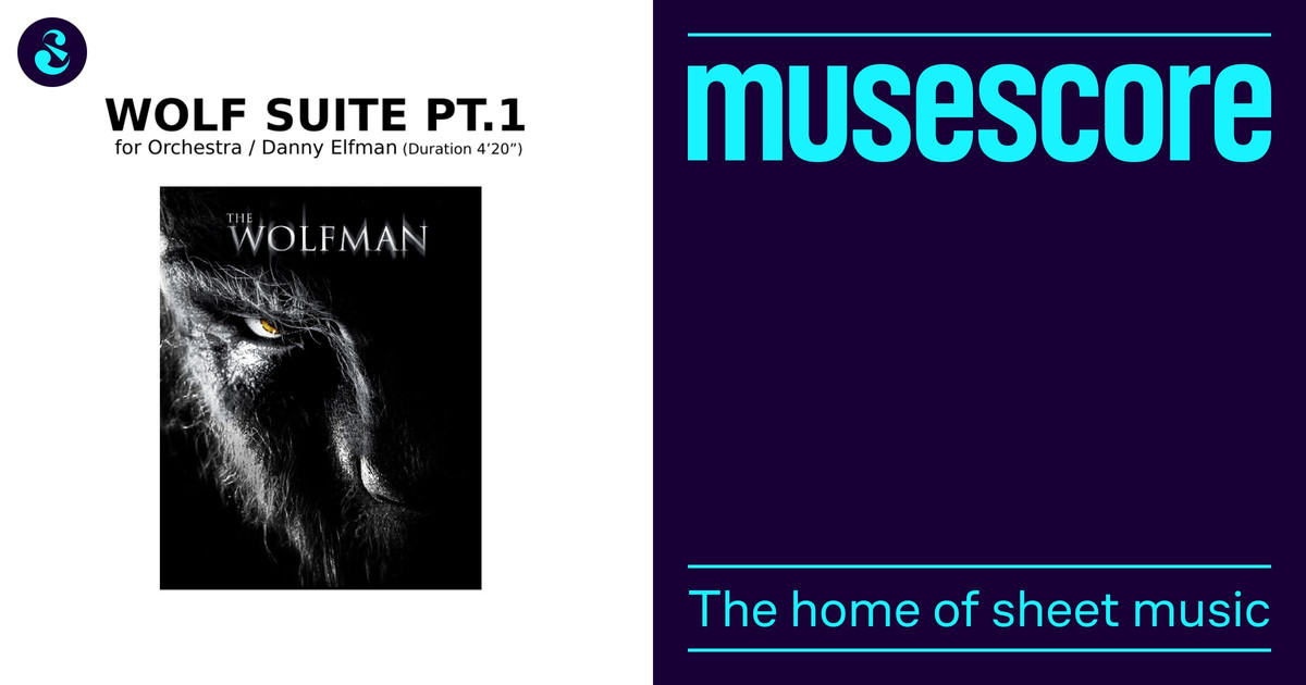 Wolf Suite Pt.1 – Danny Elfman Sheet Music for Piano, Trombone, Tuba ...