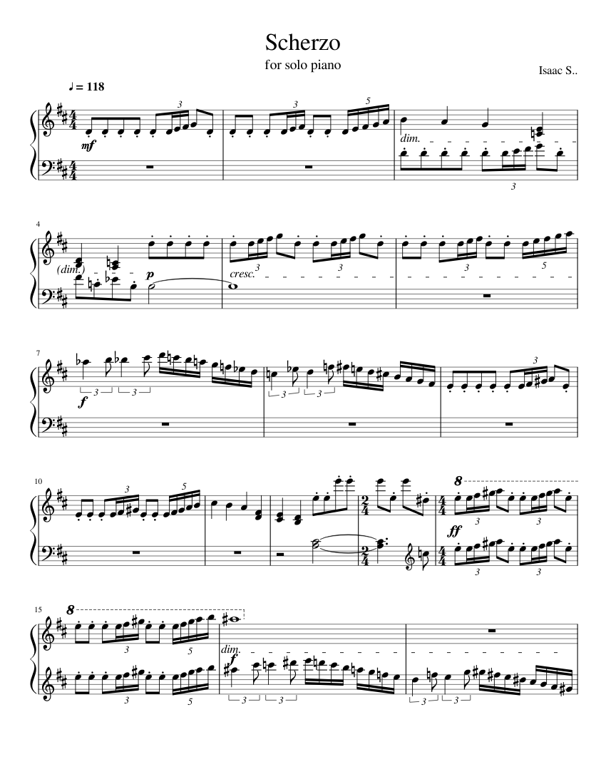 Scherzo - piano tutorial