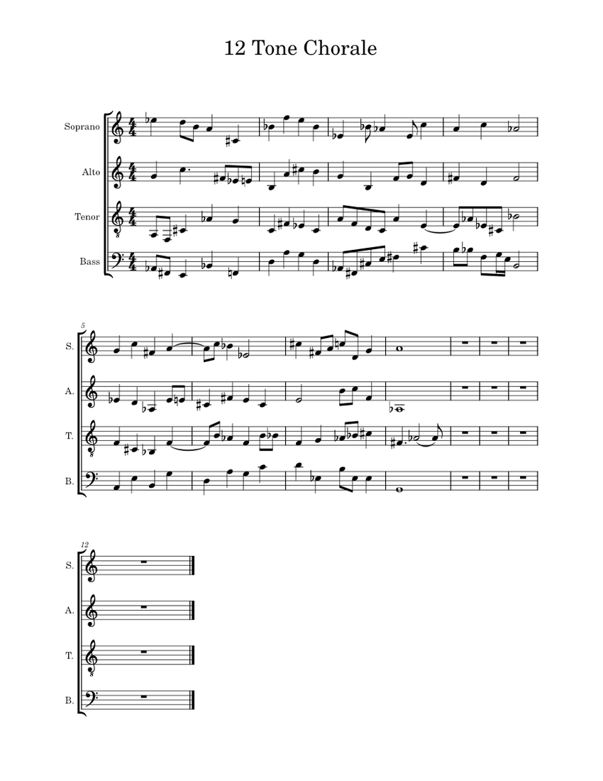 Elementary School Chorus Sheet music for Soprano, Alto, Tenor, Bass ...