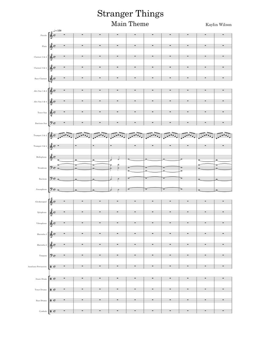 Stranger things - main theme – Misc Soundtrack Stranger Things Main ...