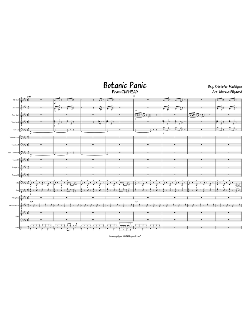 Botanic Panic Sheet music for Piano, Trombone, Tuba, Trombone bass ...