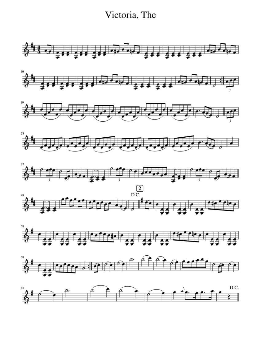 The Victoria Sheet music for Piano (Solo) Easy | Musescore.com