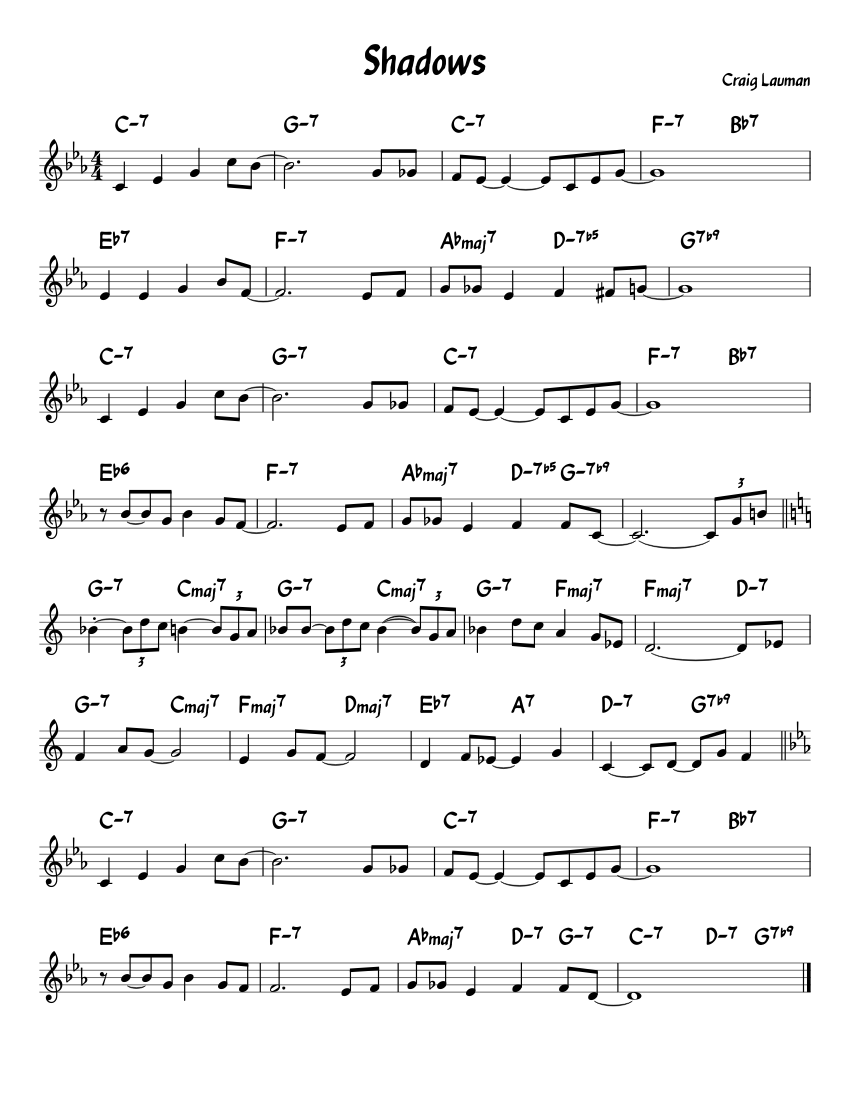 Shadows Sheet music for Piano (Solo) Easy | Musescore.com