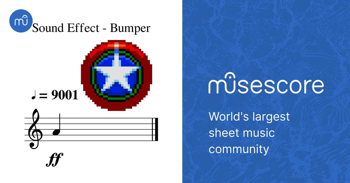 Bumper (Sound Effect) Sheet music for Vibraphone (Solo) | Musescore.com