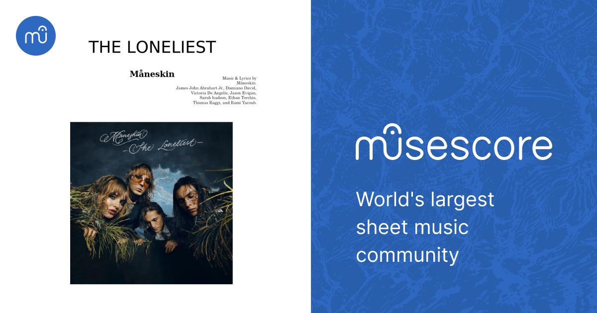 The loneliest – Måneskin Sheet Music and Tab for Mezzo soprano, Violin ...