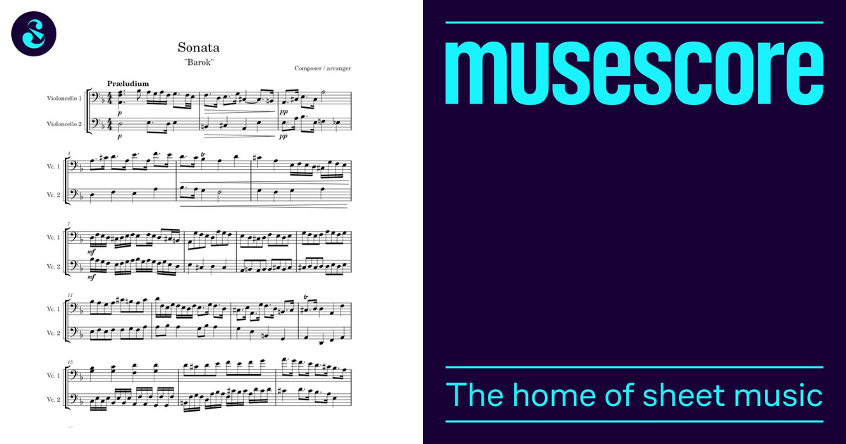 Sonata no. 3 in D minor for Cellos – cello_ollec - piano tutorial