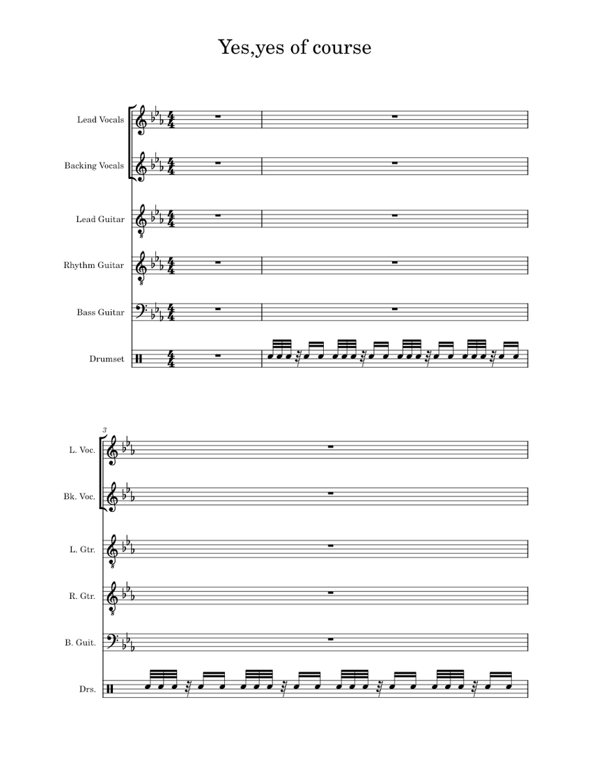 Yes,yes_of_course - piano tutorial