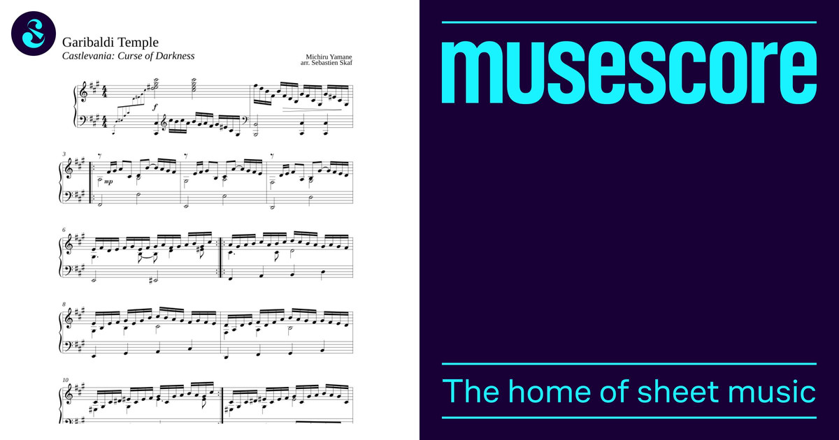 Garibaldi Temple – Michiru Yamane Sheet music for Piano (Piano Duo ...