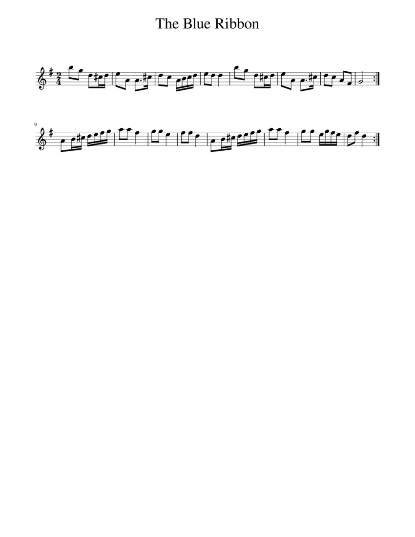 The Blue Ribbon Sheet music for Piano (Solo) | Musescore.com