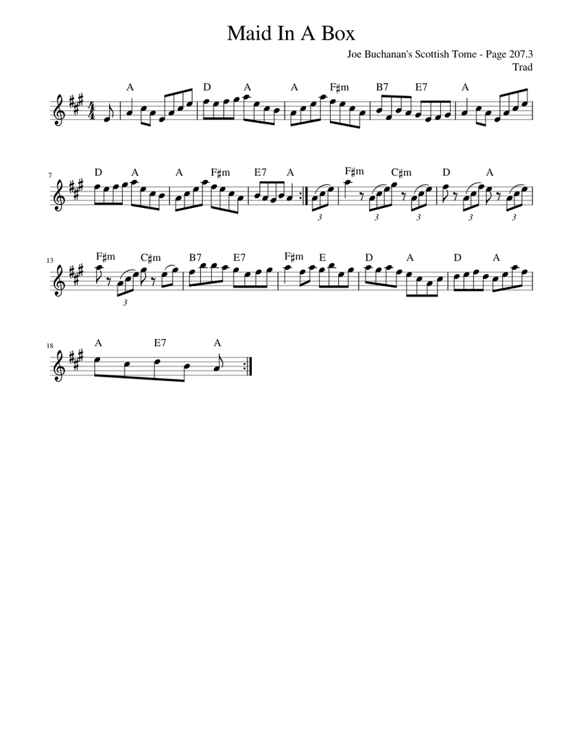 Maid In A Box Sheet music for Piano (Solo) | Musescore.com