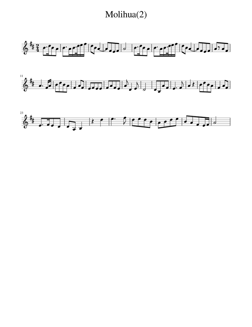Molihua(2) Sheet music for Piano (Solo) Easy | Musescore.com