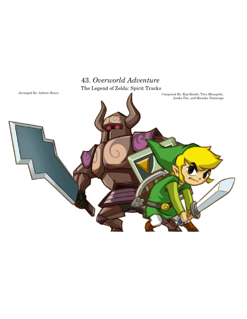 43. Overworld Adventure - The Legend of Zelda: Spirit Tracks Sheet ...