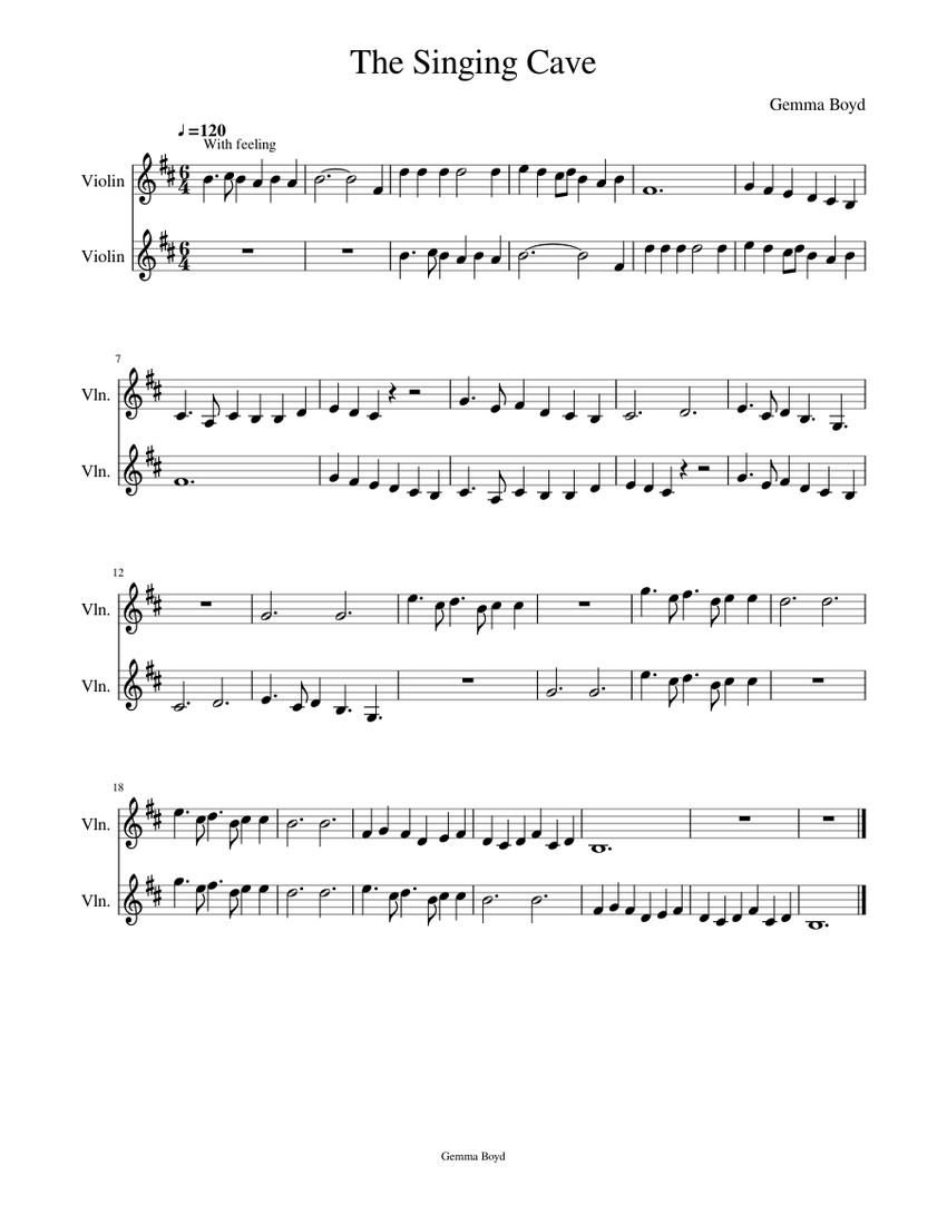 The Singing Cave - piano tutorial