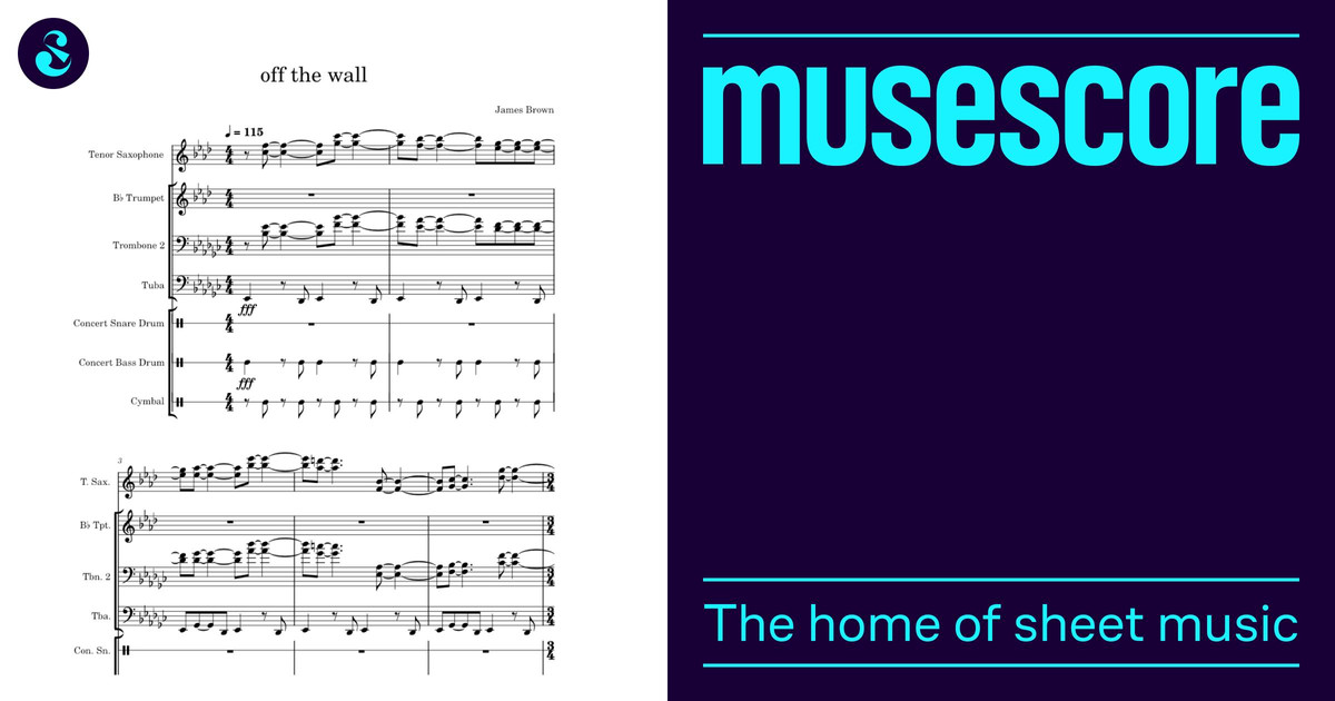 off the wall – jbthetubaplayer Sheet music for Trombone, Tuba ...