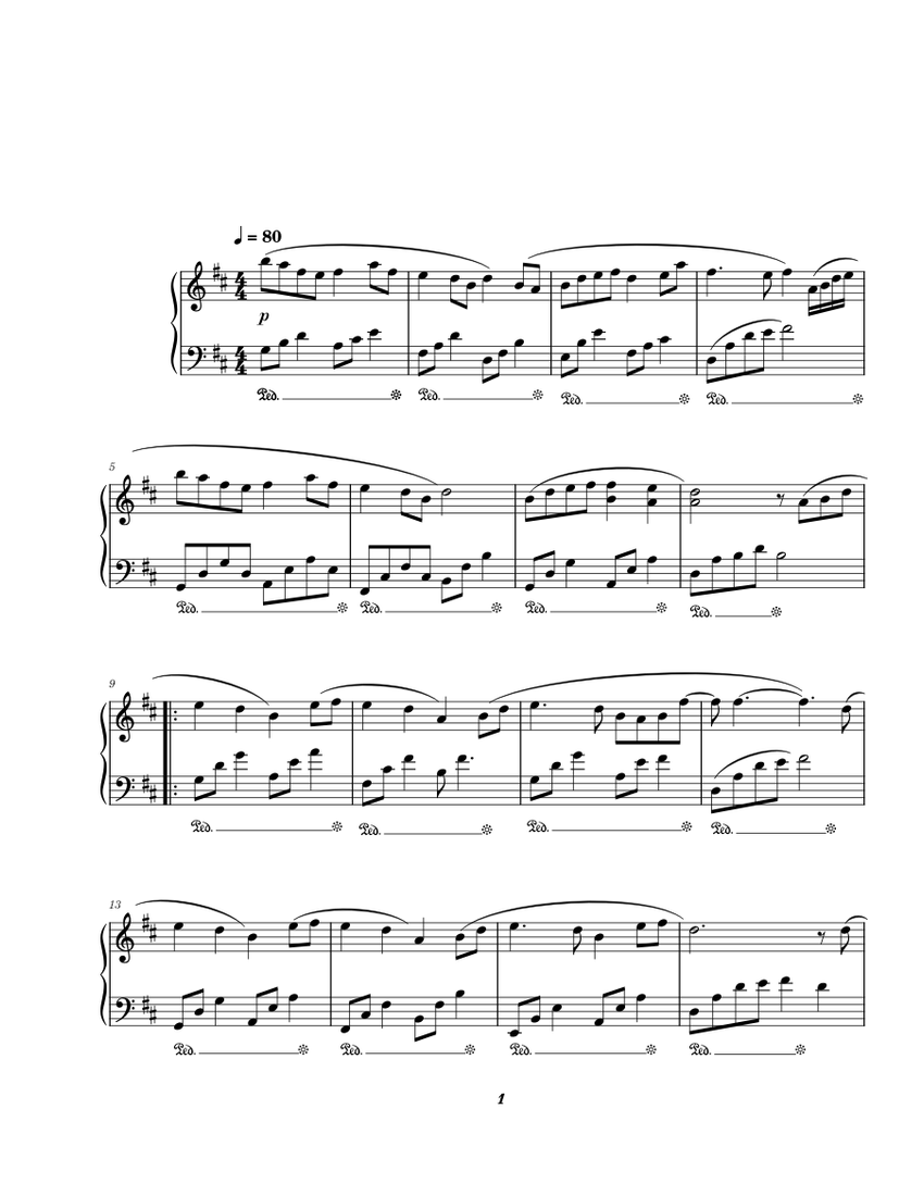 Blooming Flowers - Dong Zhen Sheet music for Piano (Solo) Easy | Musescore.com
