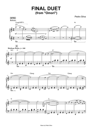 Final Duet – Pedro Silva OMORI Sheet Music for Piano, Flute (Mixed Duet ...