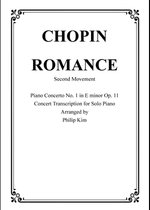 Piano Concerto No. 1 E minor, Op. 11 2nd mov. Romance - Chopin Piano ...