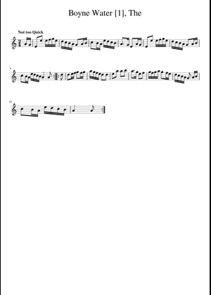 Boyne Water Sheet Music for Piano (Solo) easy | MuseScore.com