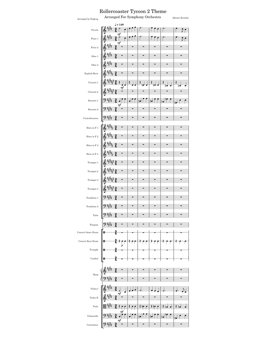 Roller Coaster Tycoon 2 Theme – Allister Brimble Rollercoaster Tycoon 2 ...