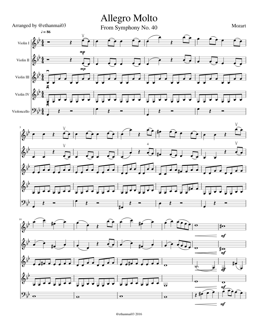 Allegro Molto - piano tutorial