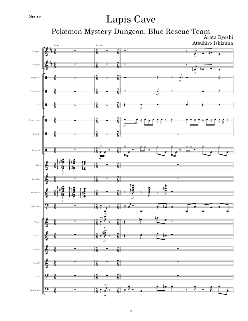 Lapis Cave (Pokémon Mystery Dungeon: Blue Rescue Team) - Transcribed ...