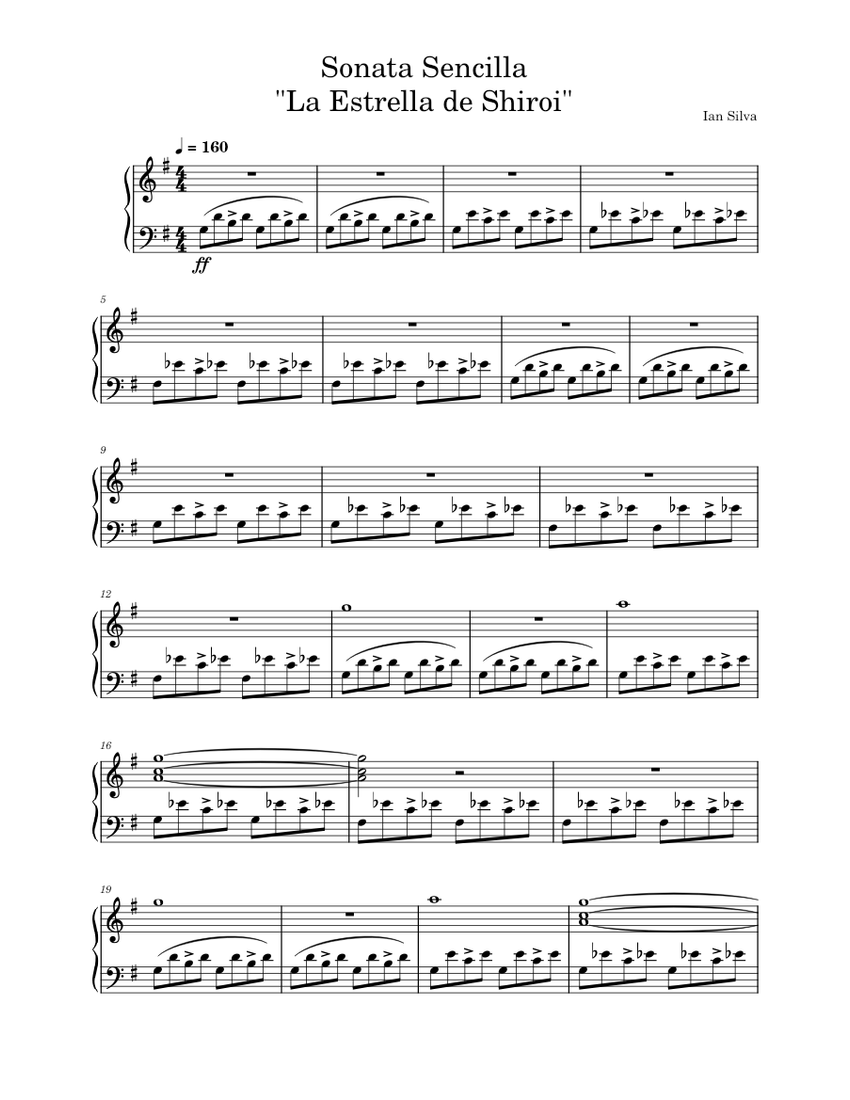 Sonata_Sencilla__La_Estrella_de_Shiroi_ - piano tutorial