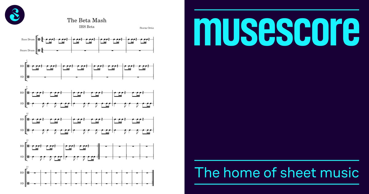 The Beta Mash – ringoman124 Sheet music for Strings group (String Duet ...