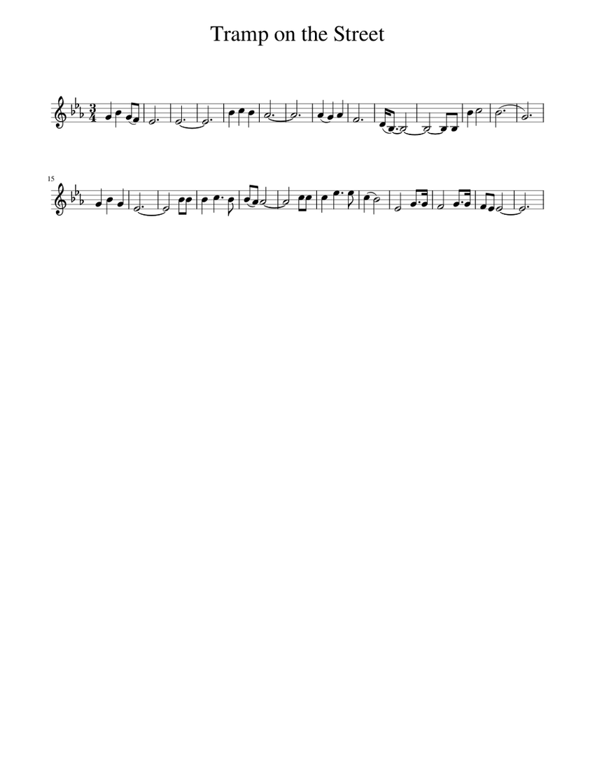 Tramp on the Street Sheet Music for Piano (Solo) easy | MuseScore.com