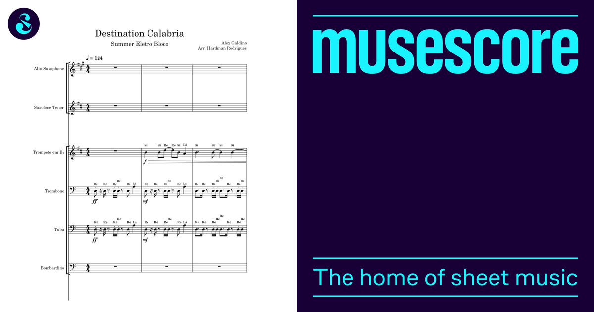 Destination calabria – Alex Gaudino Sheet music for Trombone, Tuba ...