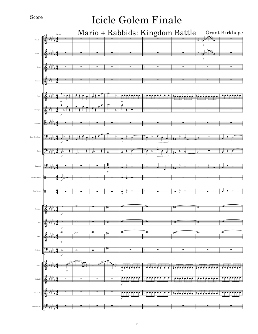 Icicle Golem Finale (Mario + Rabbids: Kingdom Battle) - Transcribed ...