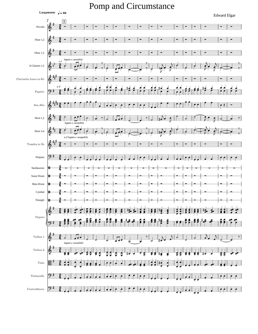 Pomp_and_Circumstance_March_No._1_ORCHESTRA Filarmonica Sheet music for ...