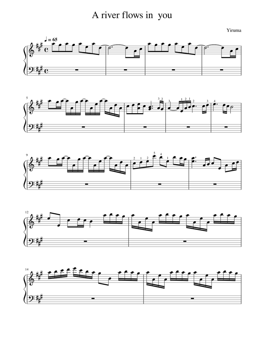 River Flows in You – Yiruma River flows in you - piano tutorial