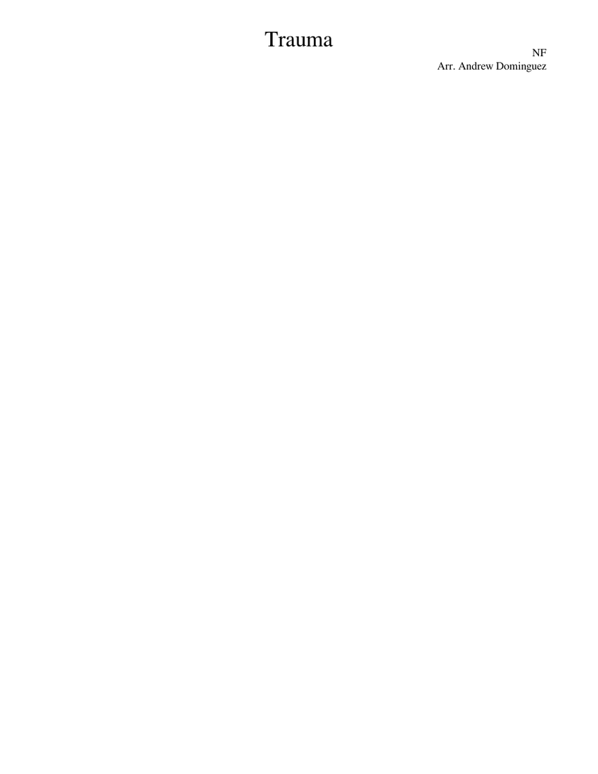 Trauma Sheet Music for Piano, Euphonium, Tuba, Flute & more instruments ...