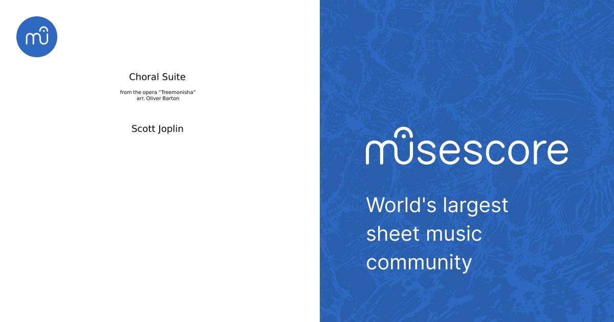 Treemonisha - Scott Joplin Sheet music for Synthesizer (Mixed Quartet ...