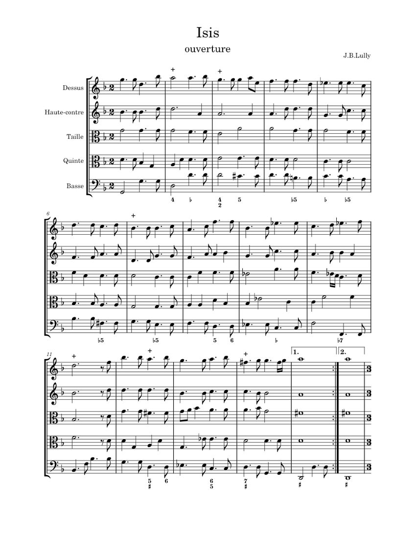 lully opera isis
