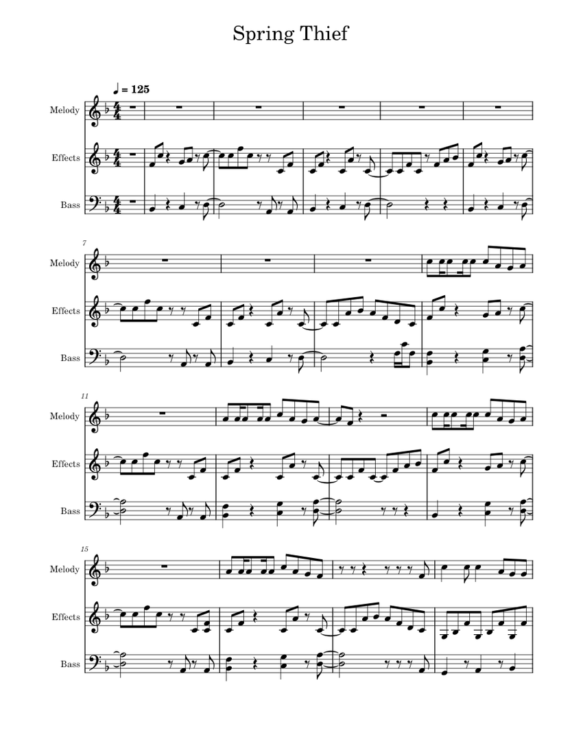 Yorushika - Spring Thief Sheet Music for Piano (Piano-Voice) | MuseScore.com