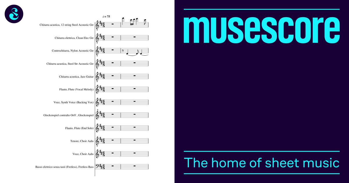 Genesis Entangled Sheet Music for Tenor, Vocals, Flute, Glockenspiel ...