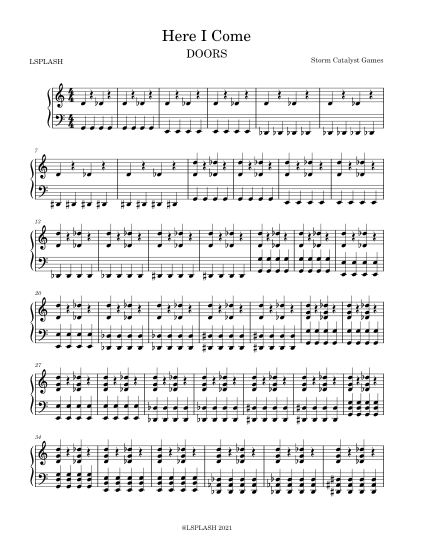 Here I come – LSPLASH [DOORS] (Okay this score sucks, it was my first ...