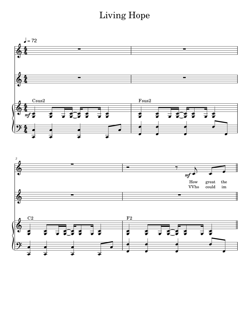 Living Hope – Phil Wickham And Brian Johnson Sheet Music with Chords ...