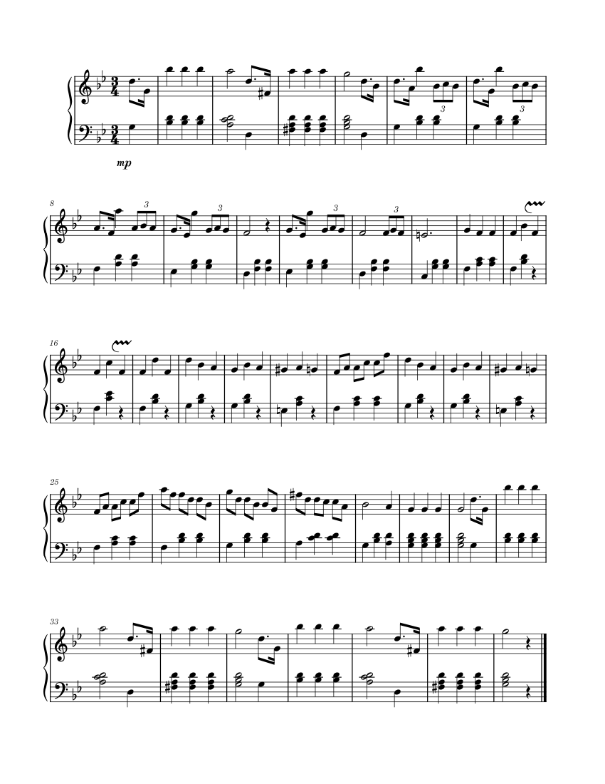 Piano 255 Sheet Music for Piano (Solo) Easy | MuseScore.com